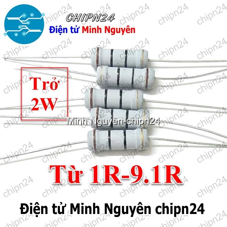 [5 con] (F363) Điện Trở 2W 5% (1R 1.2R 1.5R 1.8R 2.2R 3.3R 4.7R 5.6R 6.8R 8.2R) - [Chọn Loại ...