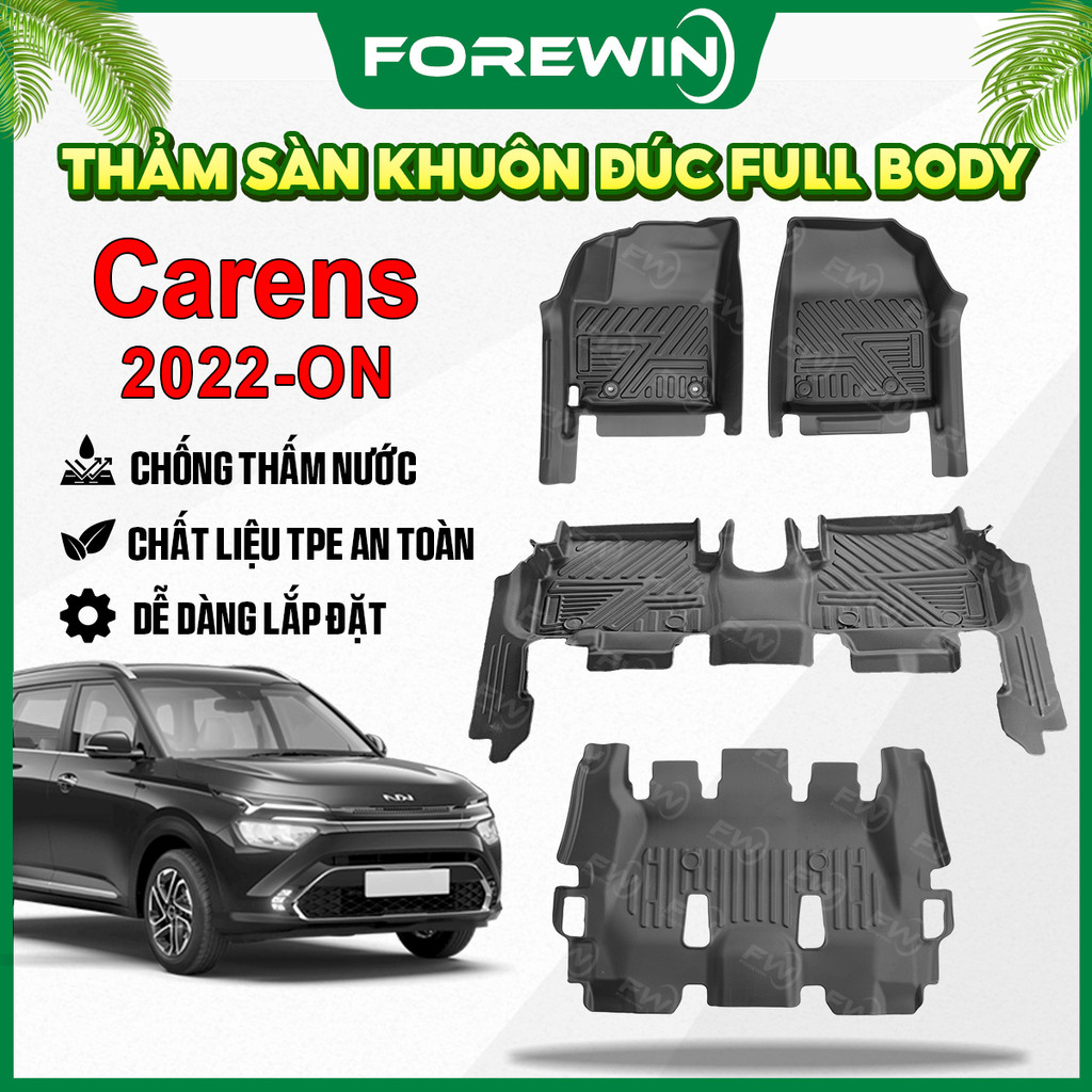 [Forewin] Thảm Lót Sàn Ô Tô TPE Nhựa Đúc Kia Carens | Shopee Việt Nam