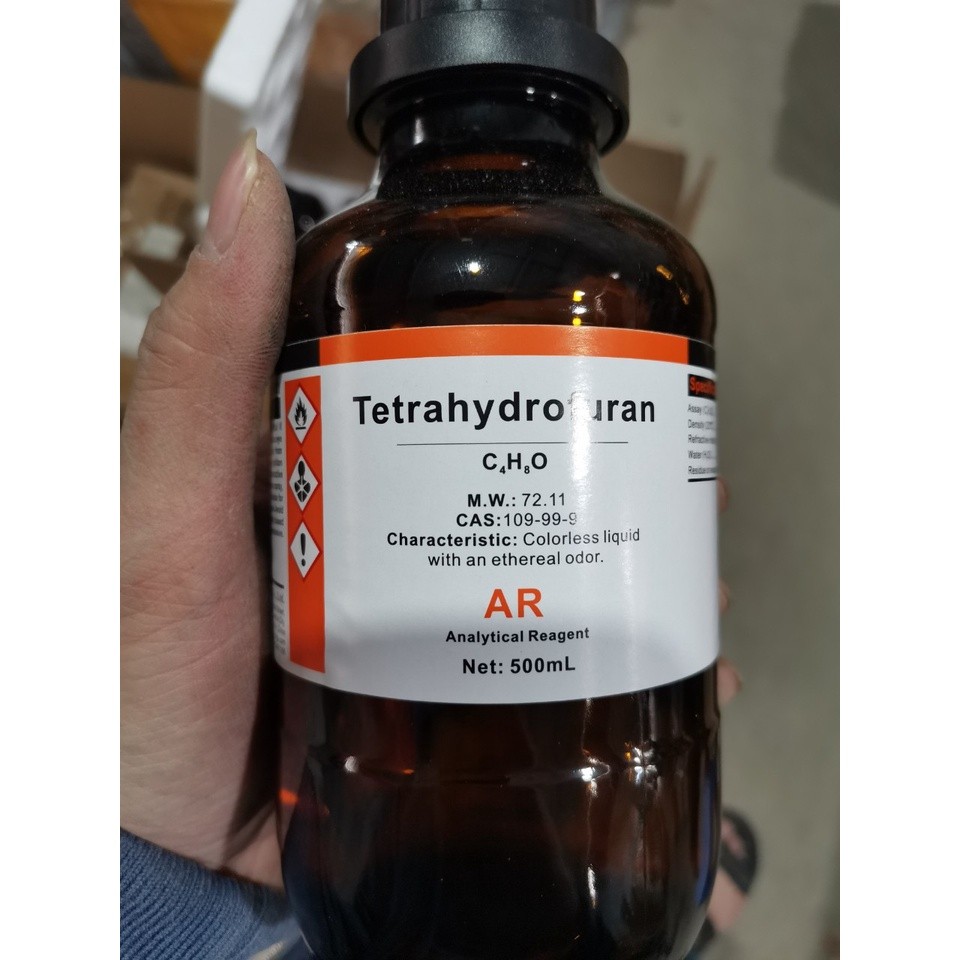 Tetrahydrofuran 99.5% C4H8O chai 500ml Xylong Trung Quốc thf CAS 109-99-9 | Shopee Việt Nam