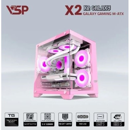 Vỏ case VSP X2 Galaxy Pink - Bể cá hồng | Shopee Việt Nam