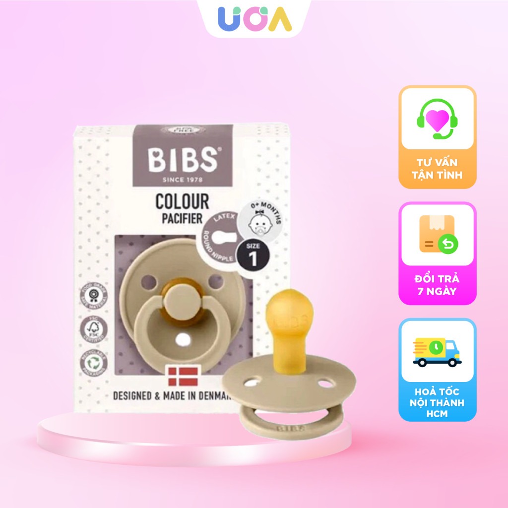 Ti giả BIBS cao su thiên nhiên nhiều màu cho bé 0-18M | Shopee Việt Nam