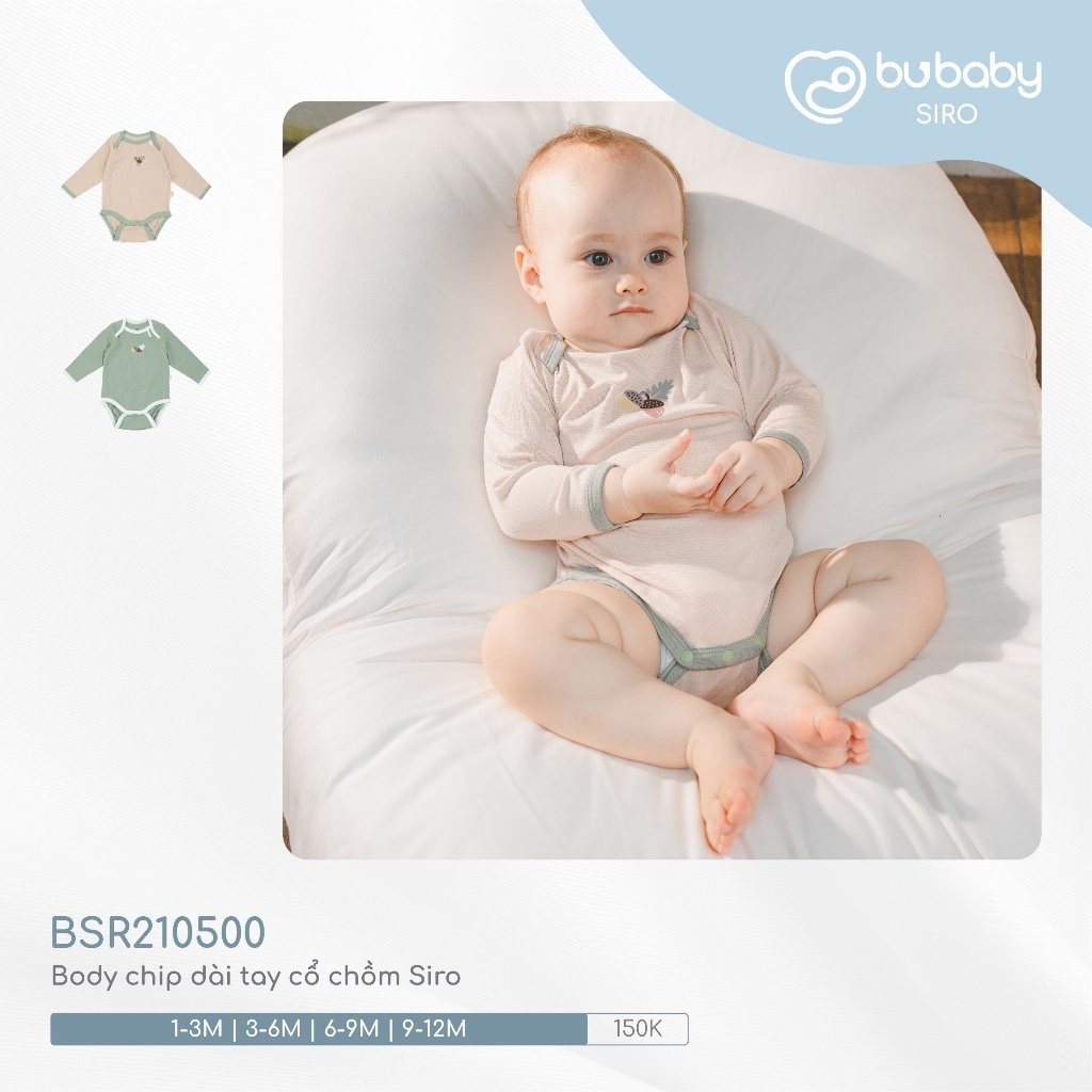 Bubaby - Body chip dài tay cổ chồm Siro 210500 BDY273060 | Shopee Việt Nam