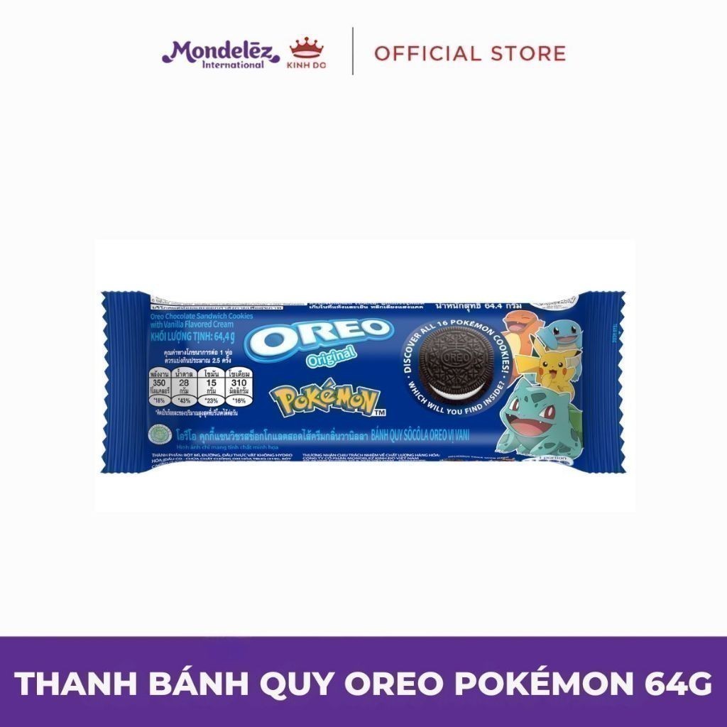 [Quà tặng không bán] Oreo pokemon 64g | Shopee Việt Nam