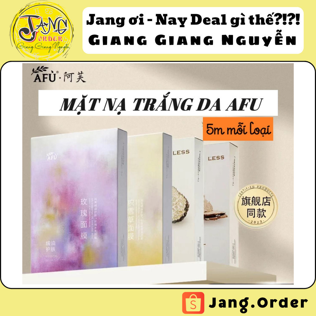 Mặt nạ AFU dưỡng ẩm - trắng da chuyên sâu Afu nội địa Trung | Shopee ...