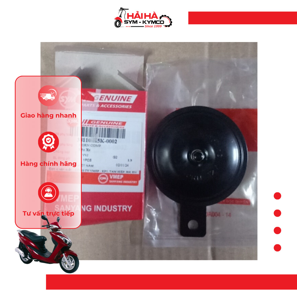 Kèn SYM sài cho tất cả các dòng xe tay ga mã VVJ, H5K [Chính hãng SYM] | Shopee Việt Nam