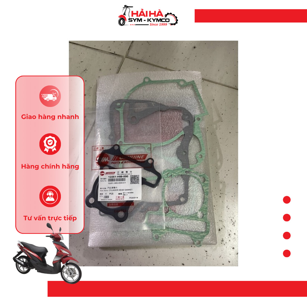 Bộ ron xe Enjoy mã KAD 4 món [Chính hãng SYM] | Shopee Việt Nam