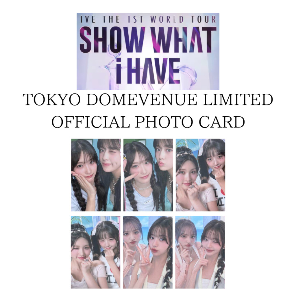 IVE 9/4 TOKYO DOME SWITCH ALIVE VENUE LIMITED OFFICIAL PHOTO CARD ...