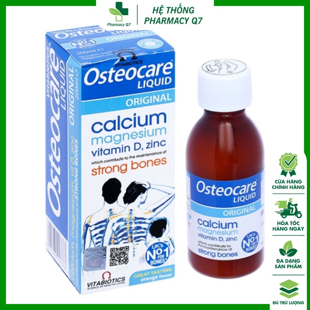 Siro Osteocare Liquid Original giúp xương chắc khỏe chai 200ML GIÚP BÉ ĂN NGON CAO LỚN TĂNG CƯỜN ...