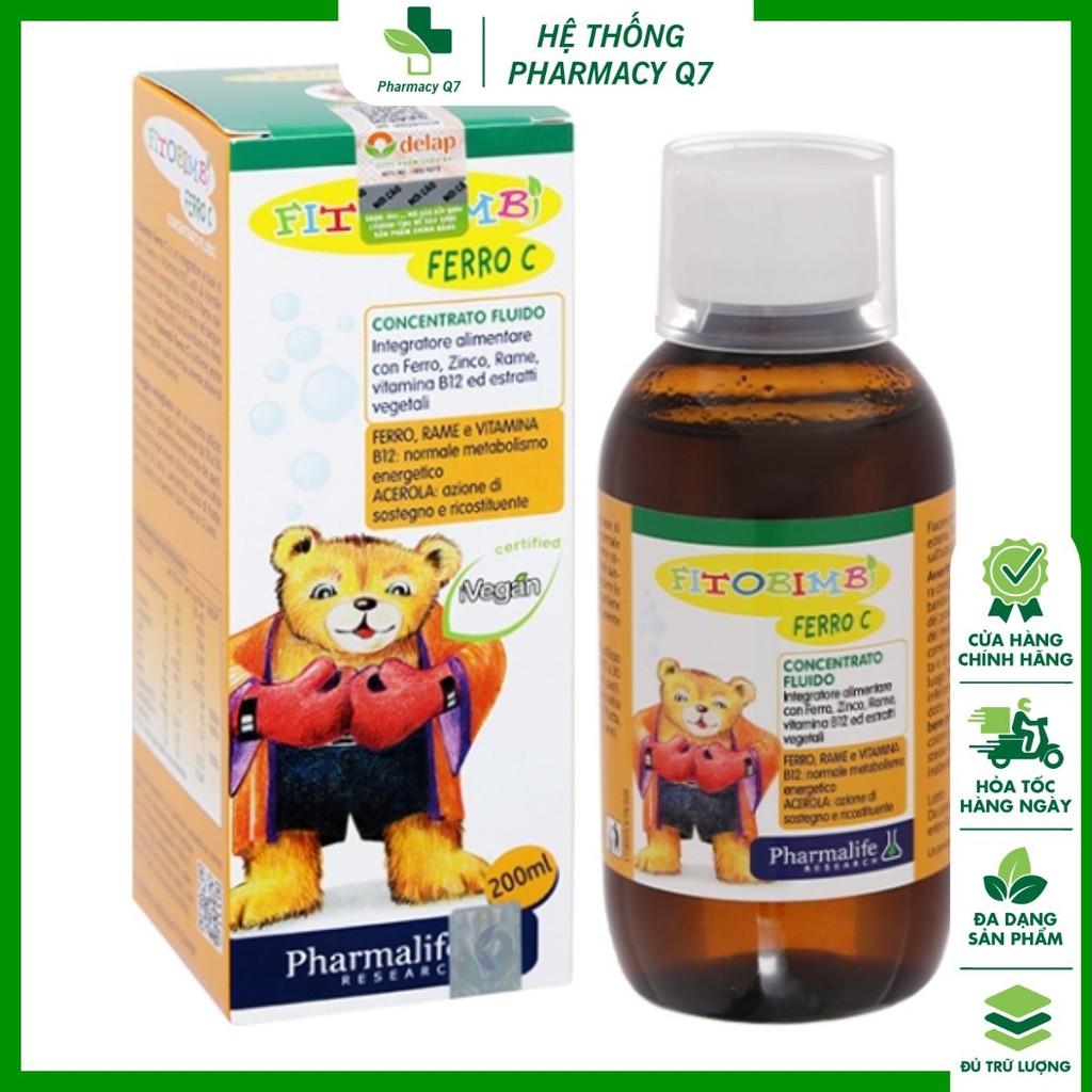 Siro Ferro C (Chai 200ml) Bổ sung Vitamin C, Sắt, Kẽm Cho Trẻ/ FER ...