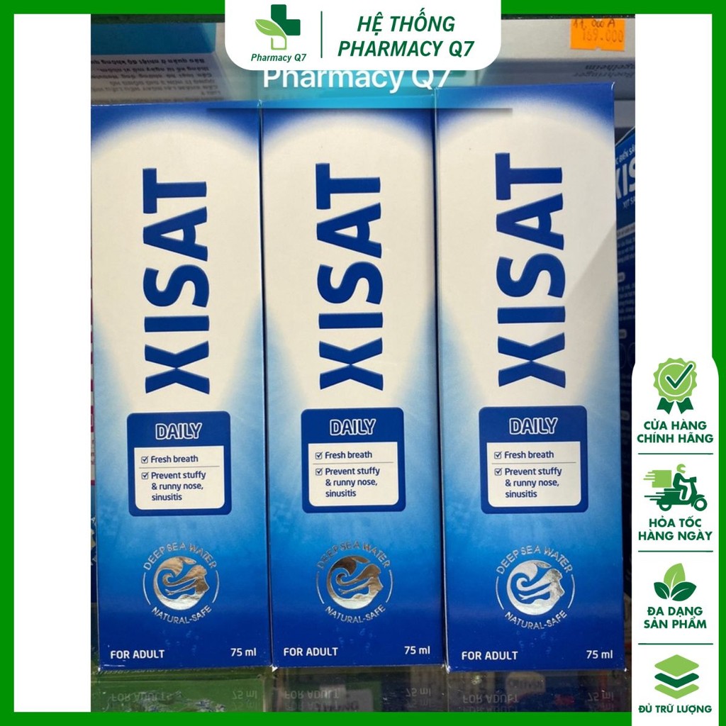 Xisat xanh sisat nuớc biển sâu xịt thông mũi Xisat 75ml (xanh)cho người ...
