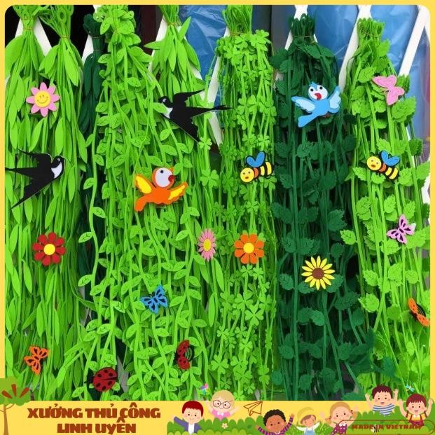 Dây vải dạ nỉ 45cm treo lồng đèn, rèm cửa sổ trang trí nhà cửa, lớp học ...