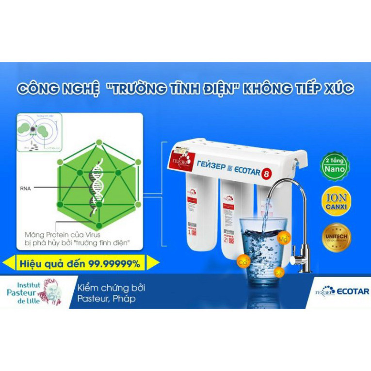 Máy lọc nước Ion Canxi Geyser Ecotar 8 - Made in Russia | Shopee Việt Nam