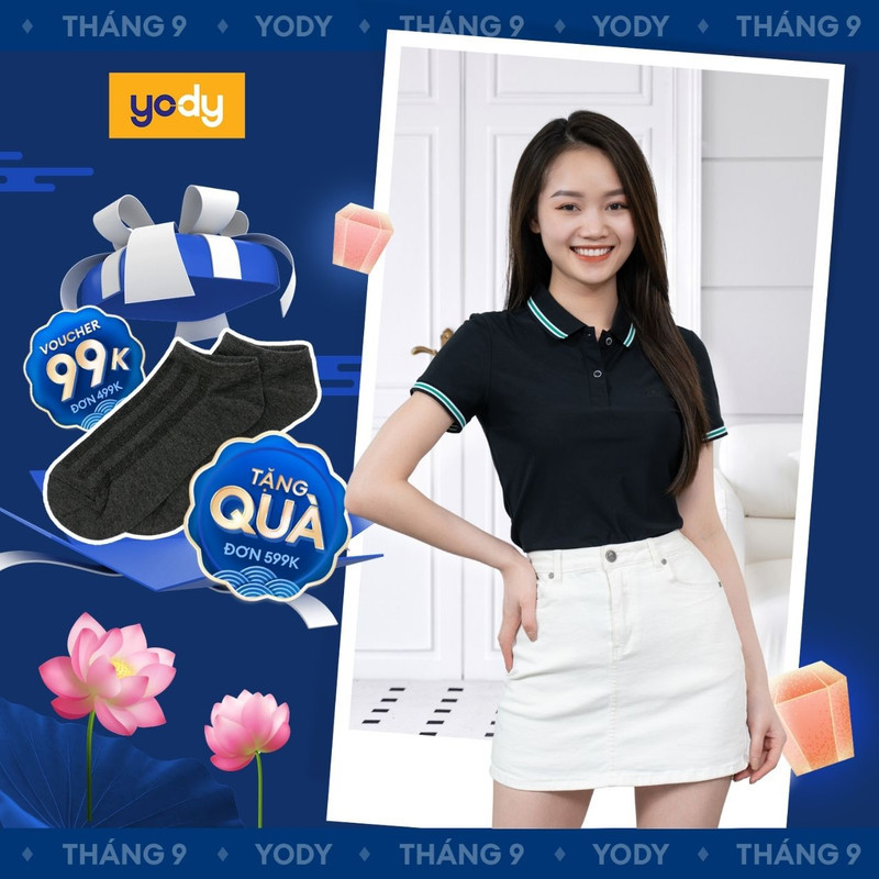 Áo Polo Nữ Yody Airycool áo phông có cổ chất siêu mát mềm mịn áo thun ...