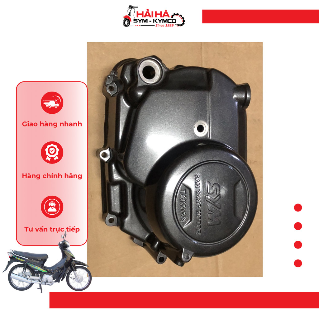 Nắp máy phải xe Angel 100cc mã VA2 [Chính hãng SYM] | Shopee Việt Nam