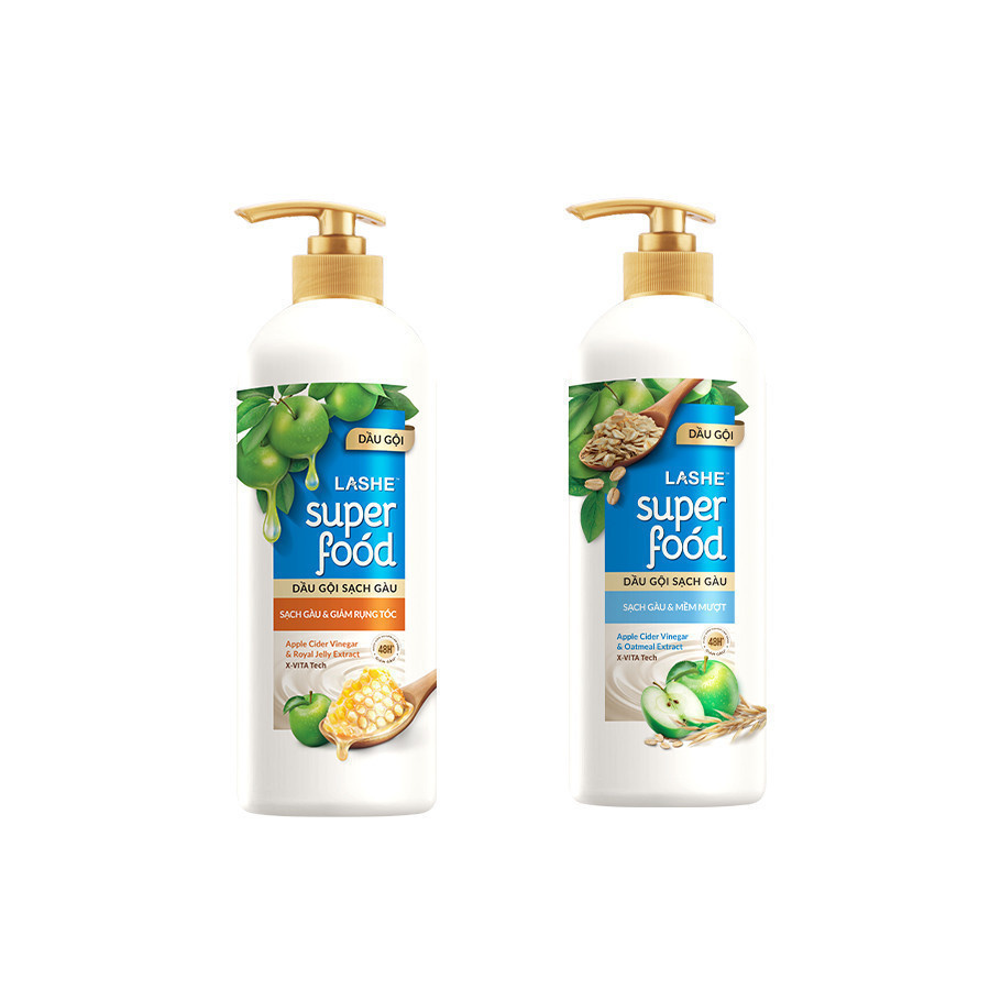 Dầu Gội LASHE SUPERFOOD Sạch Gàu 630G | Shopee Việt Nam