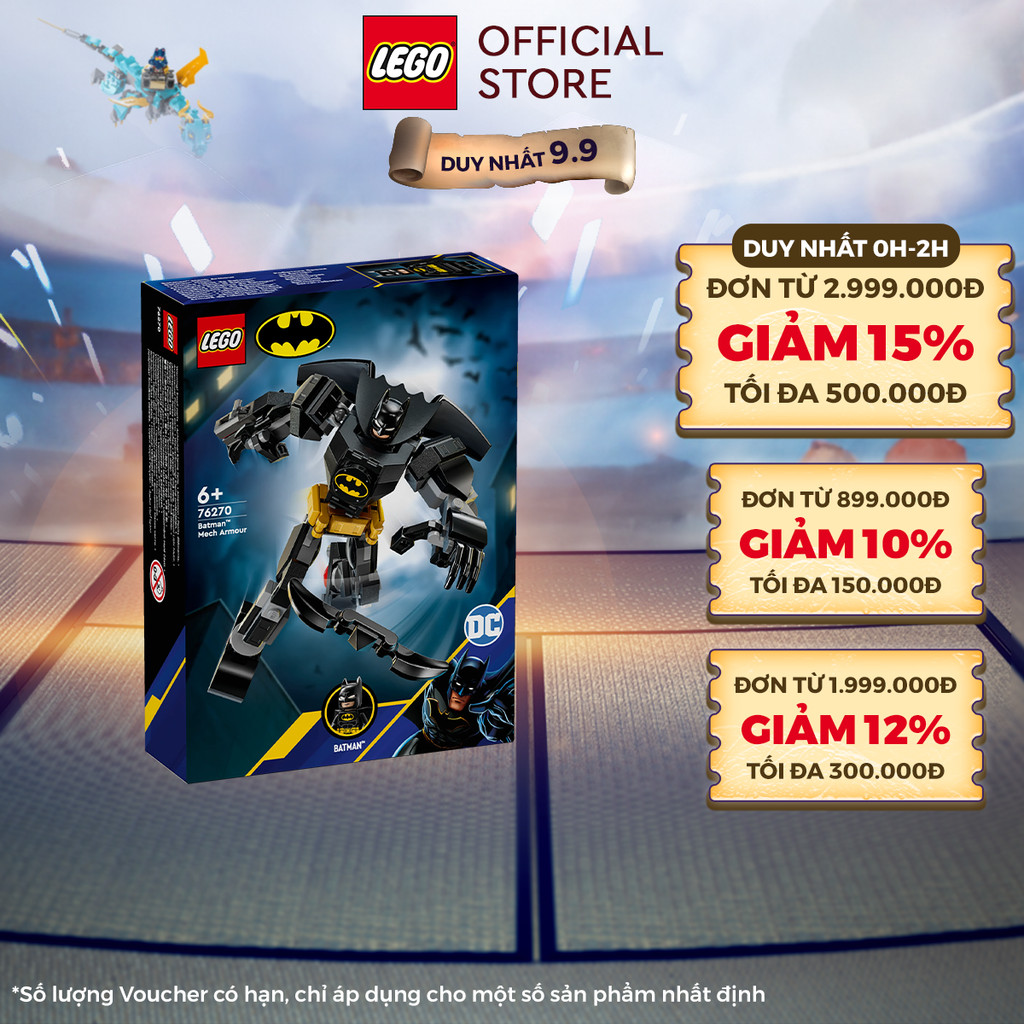 LEGO SUPERHEROES 76270 Đồ Chơi Lắp Ráp Chiến Giáp Của Người Dơi (140 ...