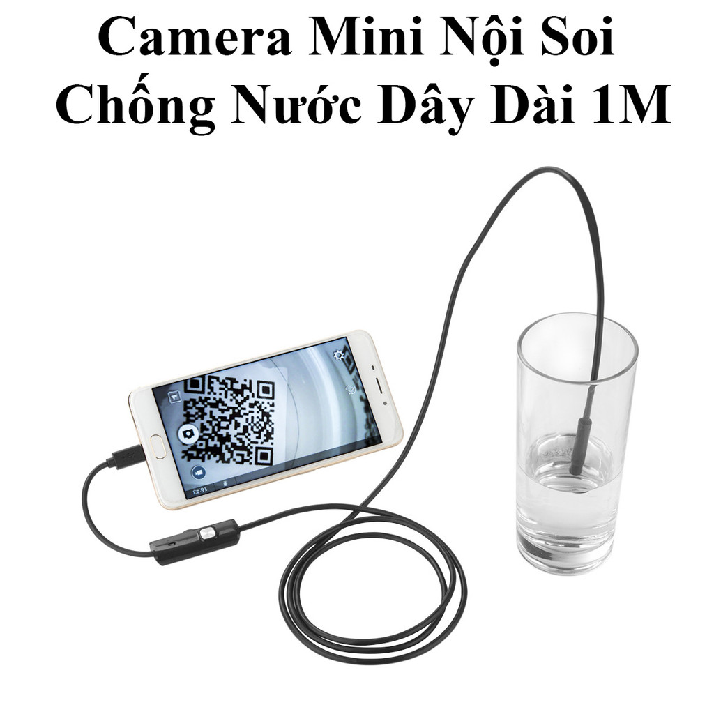 Camera Mini Nội Soi Cổng Micro Chống Nước Ống Kính 5.5Mm Tặng Kèm Cáp ...