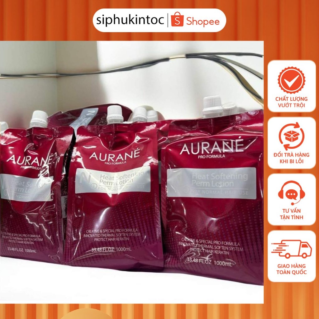 Cặp mền hóa duỗi – ép tóc AURANE PERM phục hồi tóc hương cafe số 1+2 ...