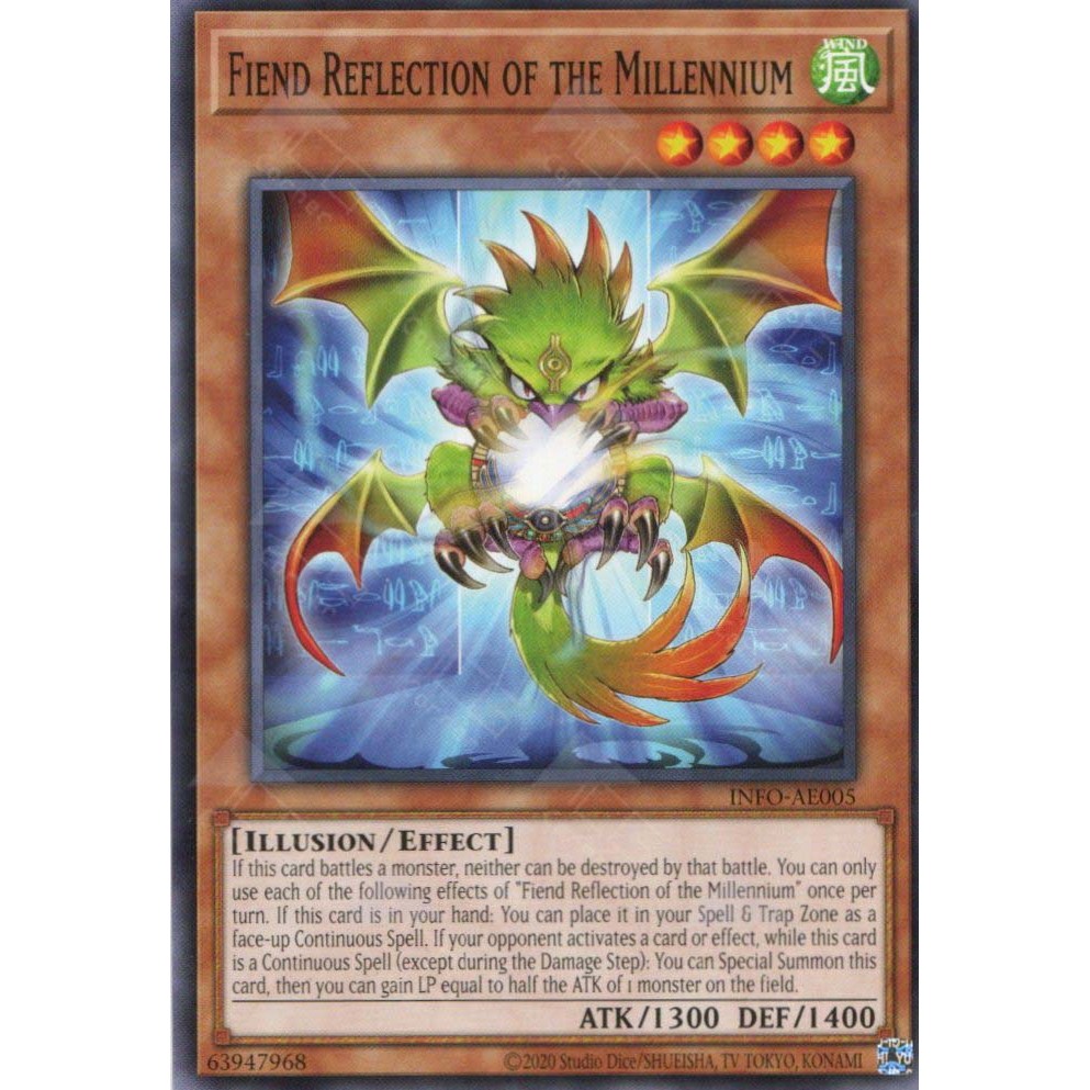 [ Bài Yugioh Chính Hãng ] INFO-AE005 Fiend Reflection of the Millennium ...
