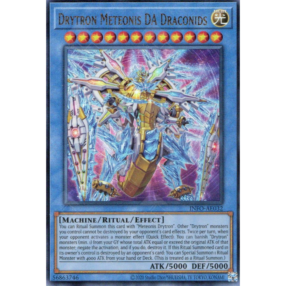 [ Bài Yugioh Chính Hãng ] INFO-AE032 Drytron Meteonis DA Draconids | Shopee Việt Nam