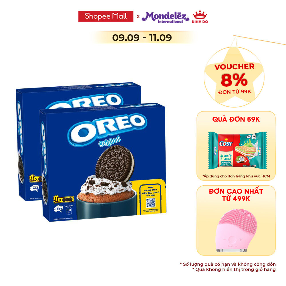Bánh quy OREO vị vani, combo 2 hộp x 303.6g | Shopee Việt Nam