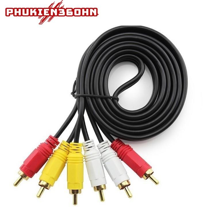 Dây loa AV 3 ra 3 10m - Cáp AV 3 ra 3 10m MG123 | Shopee Việt Nam