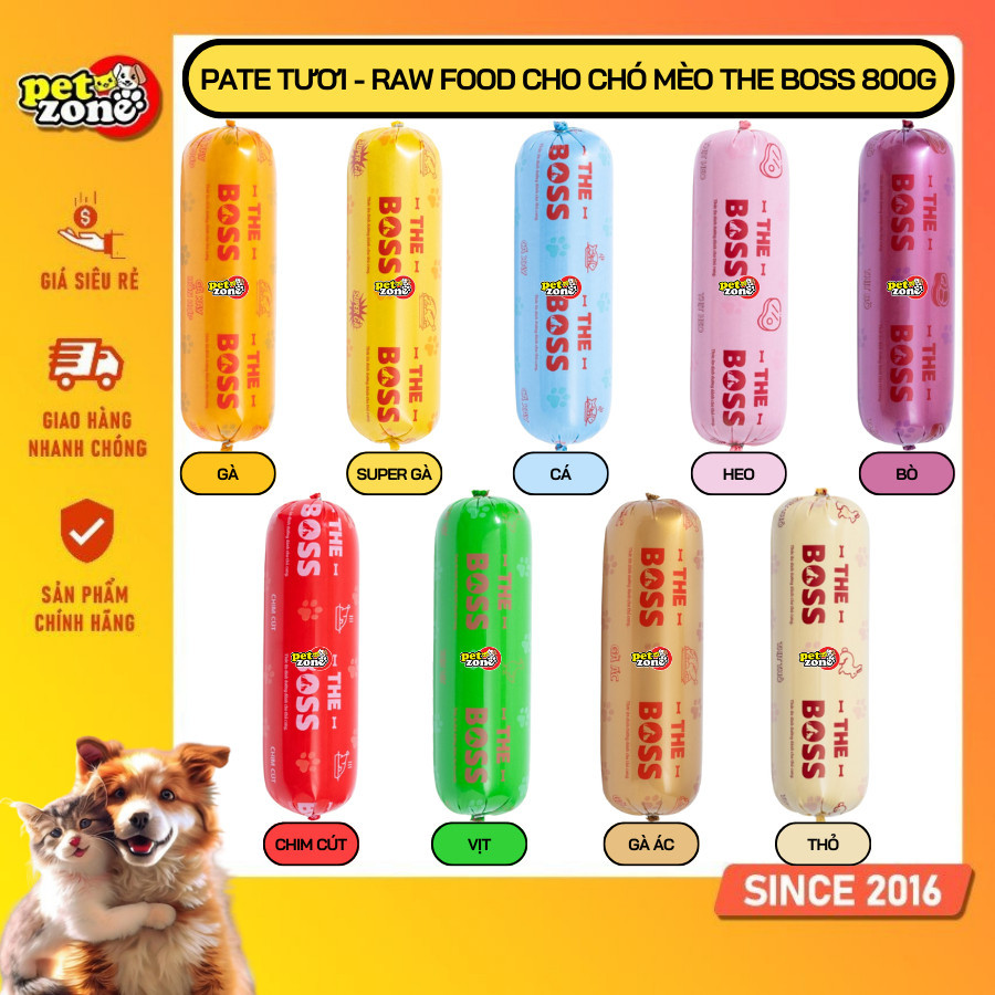 Thức ăn tươi, pate tươi cho chó mèo - Raw food cho chó mèo The Boss ...