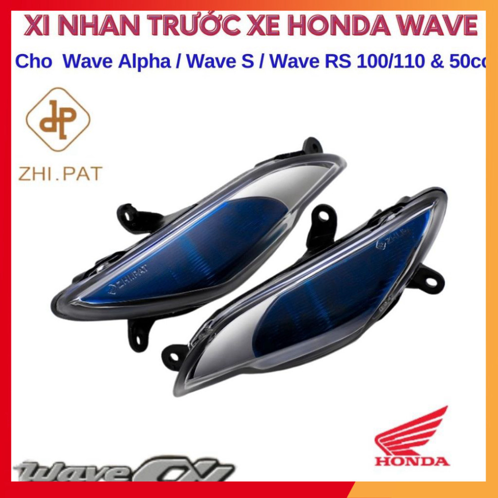 Xi nhan trước ZHIPAT gắn Wave Alpha / Wave S / Wave RS / Wave 50cc ...