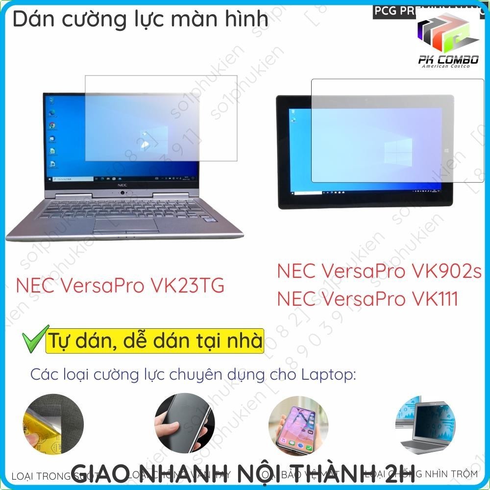 Dán màn hình cường lực NEC VersaPro VK23TG/ NEC VersaPro VK902s/ NEC ...