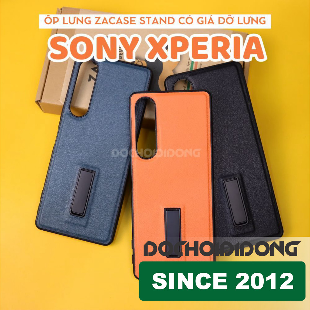 Ốp lưng Sony Xperia 1 Mark III 3 IV 4 V 5 và 10 Mark V 5 mark vi 6 Zacase Stand có giá đỡ lưng ...