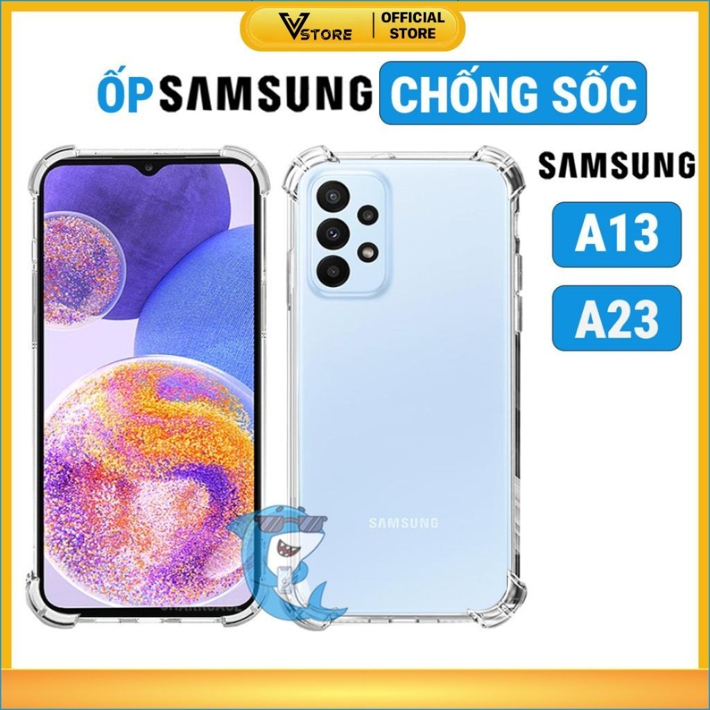 ốp lưng sam a13, a23 nhựa dẻo trong suốt silicon cao cấp chống sốc va đập cạnh vuông bảo vệ đt ...