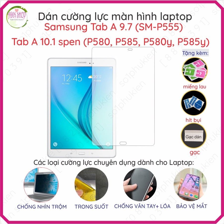 Dán cường lực nano dẻo tablet Samsung Tab A 9.7 (SM-P555)/ Tab A 10.1 ...
