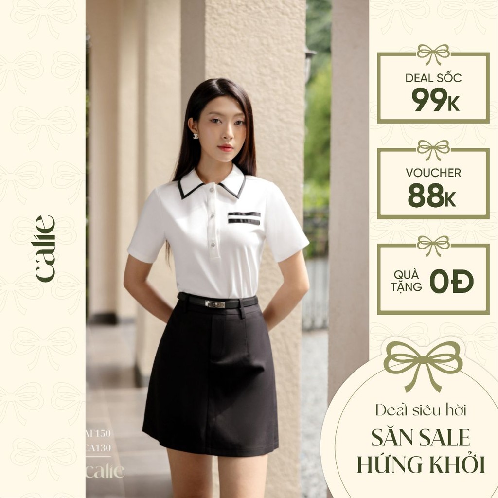 Chân váy cạp rời khóa sau và chân váy nữ tafta dáng A ly súp dễ phối đồ ...