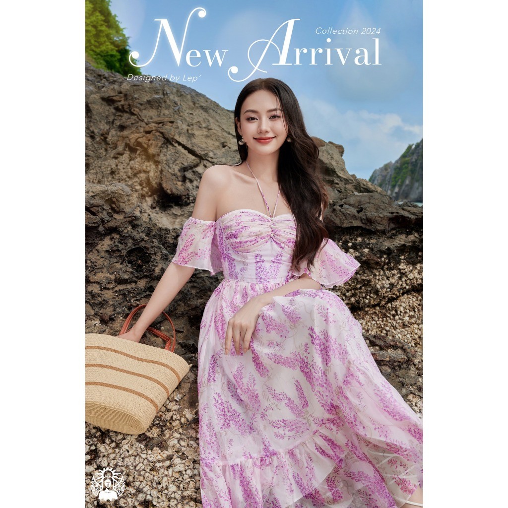Váy maxi nhún ngực LEP DESIGN HOUSE HS05V102937H1 | Shopee Việt Nam