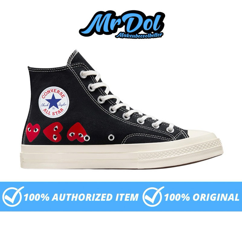 Giày thể thao *_Converse x CDG PLAY Chuck Taylor High 70s Multi Heart ...