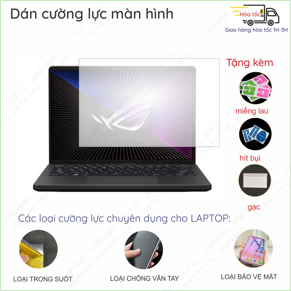 Dán màn hình cường lực ASUS Gaming ROG Zephyrus G14 GA401/GA402/ GA403 ...