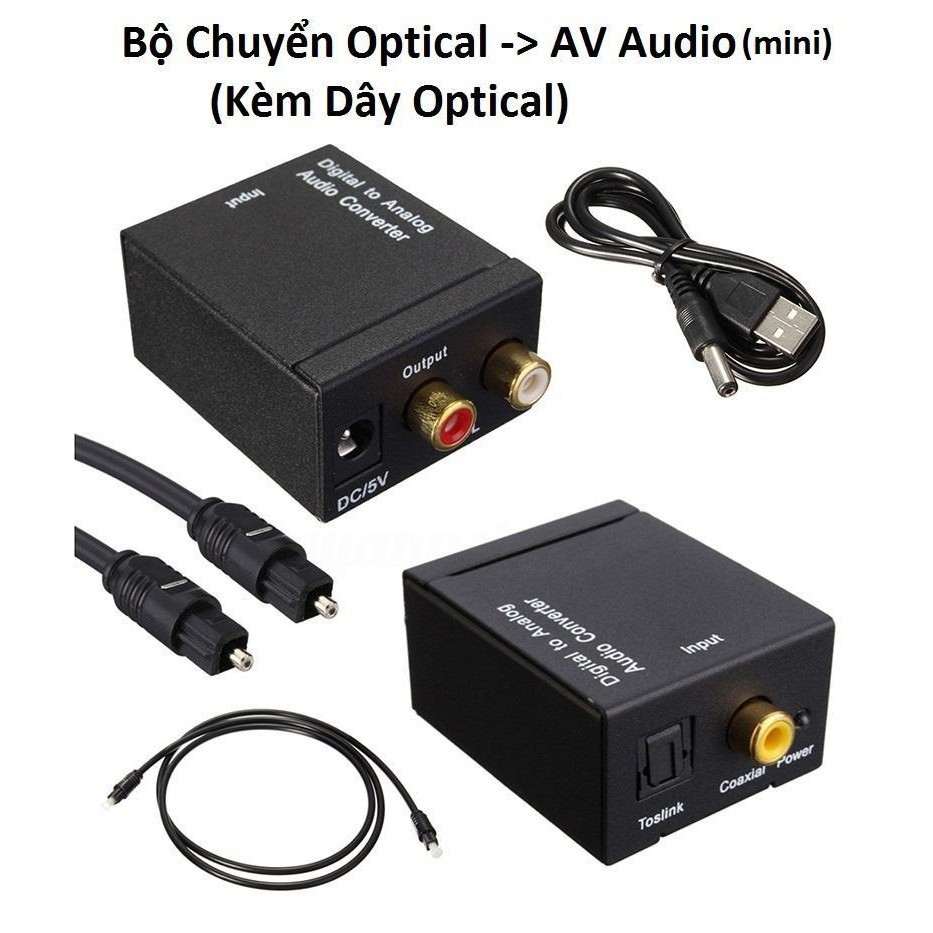 Bộ Chuyển Optical ra AV Jack 3.5 (audio) - (Kèm Dây Optical) | Shopee ...