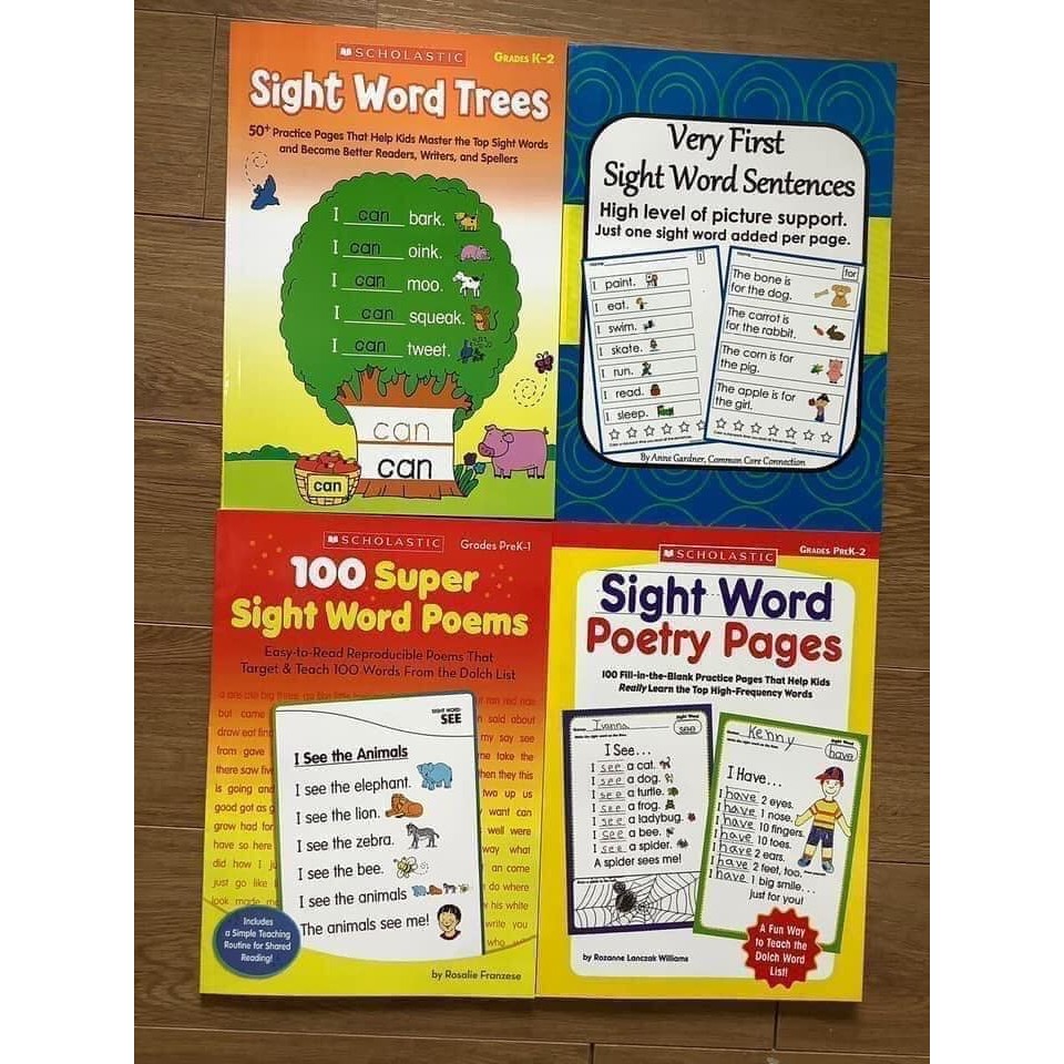 Sách - Very First Sight Word Sentences- 4 cuốn | Shopee Việt Nam