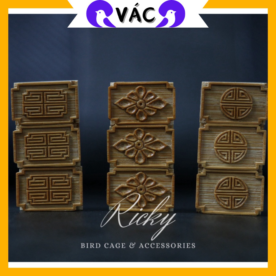 Tai cóng chào mào tàu cao cấp Ricky, tai cóng chào mào triện hoa văn ...