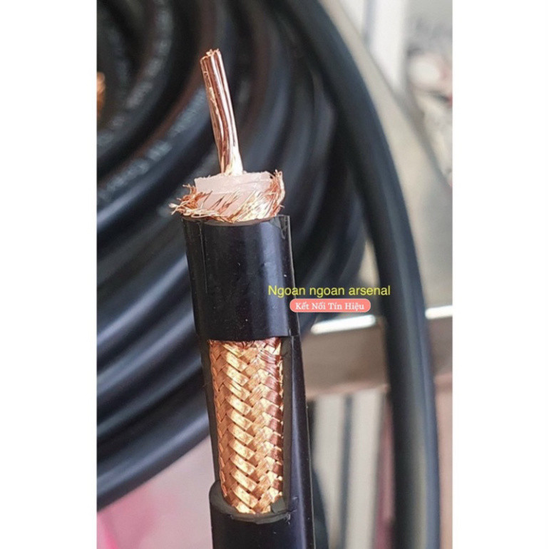 dây tín hiệu cáp đồng trục cao tần chuẩn 50 ohm: RG 8 A/U, LMR 200, LMR 400 (RF,CNT 400), HTK ...