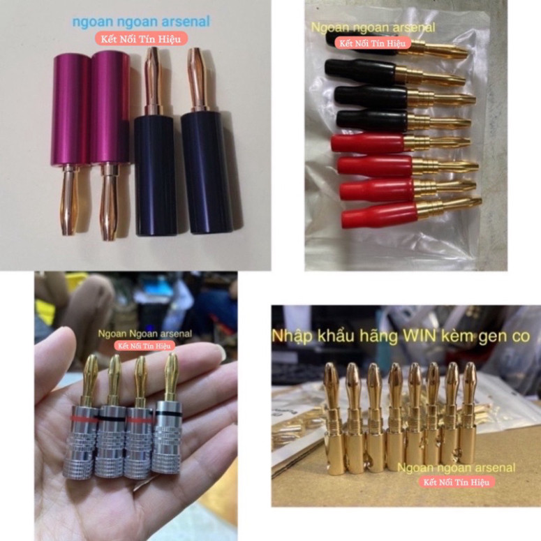 jack bắp chuối cắm loa, ampli jack mạ vàng hàng nhập khẩu chất lượng ...