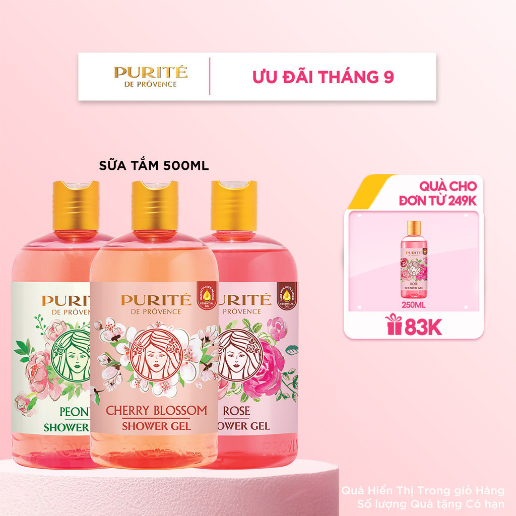 Sữa Tắm Thiên Nhiên Purité 500ml | Shopee Việt Nam