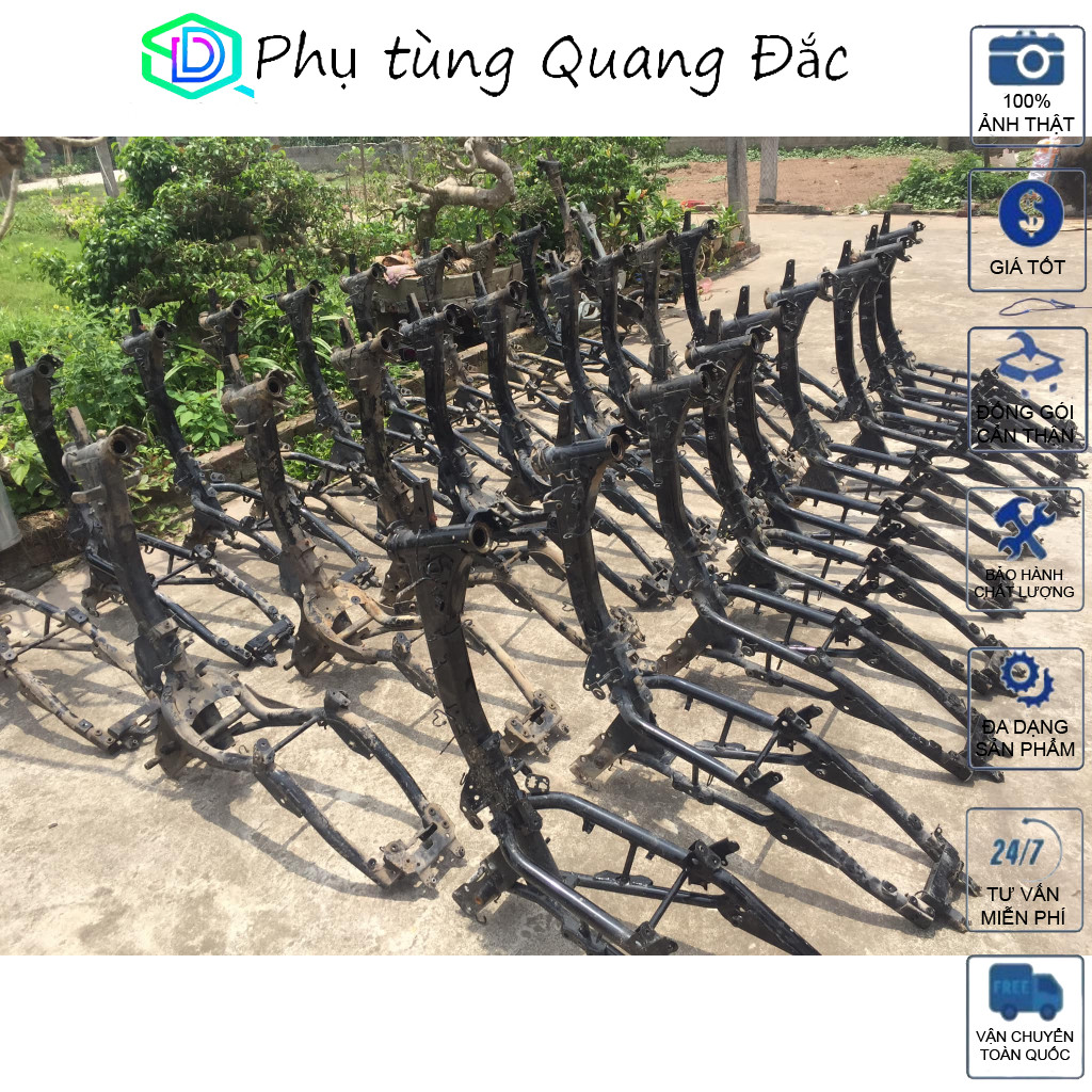 Khung sườn Wave anpha 100cc và 110cc (K89) hàng zin tháo xe Shop Quang ...