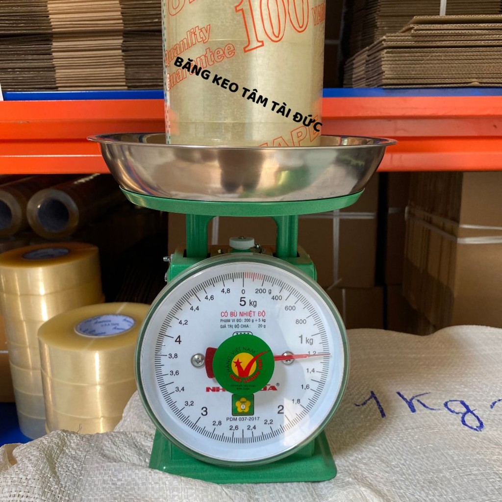 Băng keo trong, băng keo vàng đục 100 yard 1.2 kg 1 cây gồm 6 cuộn | Shopee Việt Nam