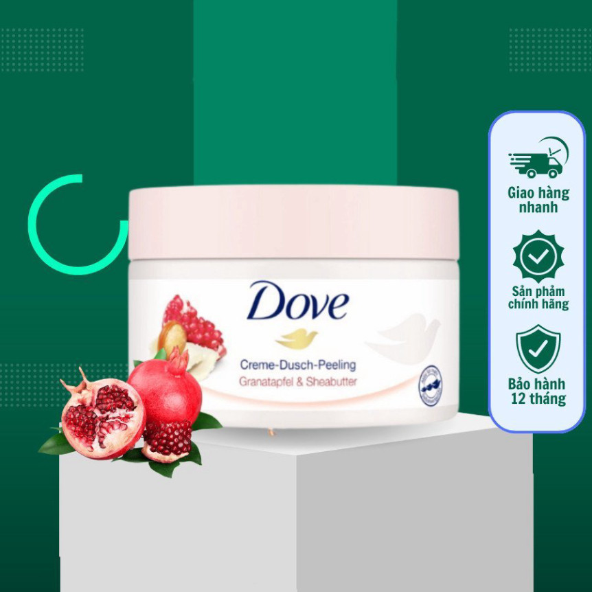 Kem Tẩy Tế Bào Chết Body Dove Macca Lựu Đỏ Chăm Da Sáng Mịn, Giữ Ẩm ...