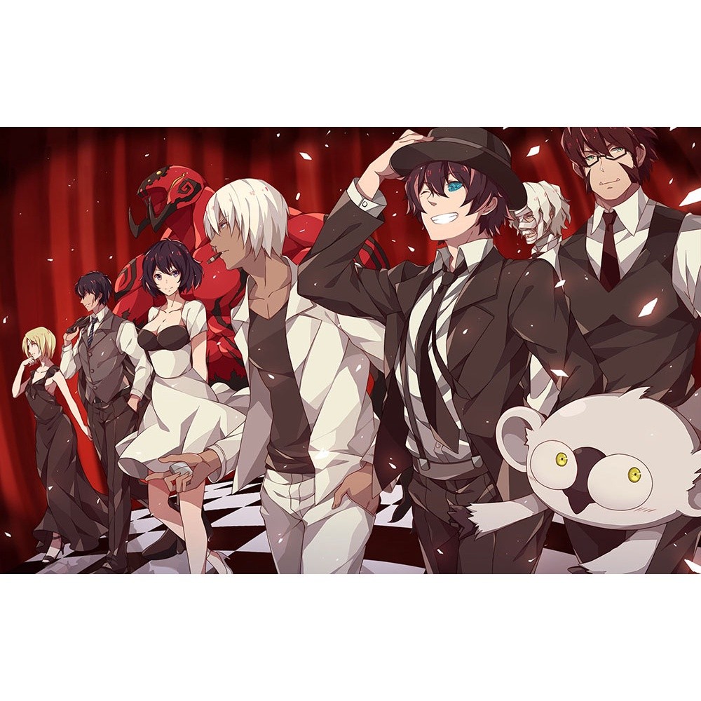 Poster A3 dán tường Anime, decal 30x42 trang trí có keo Blood Blockade ...