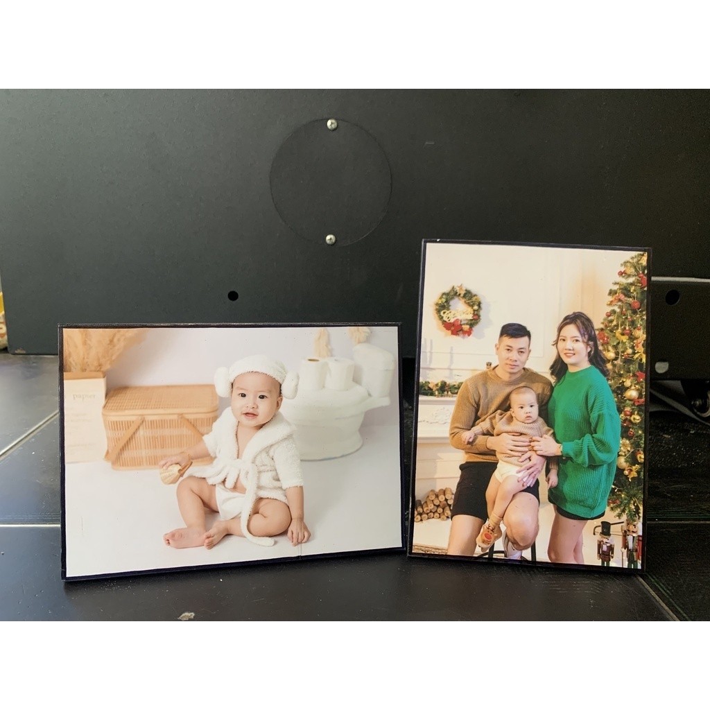 In Ảnh ép gỗ để bàn thương hiệu Tini Printing kích thước 10x15, 13x18 ...