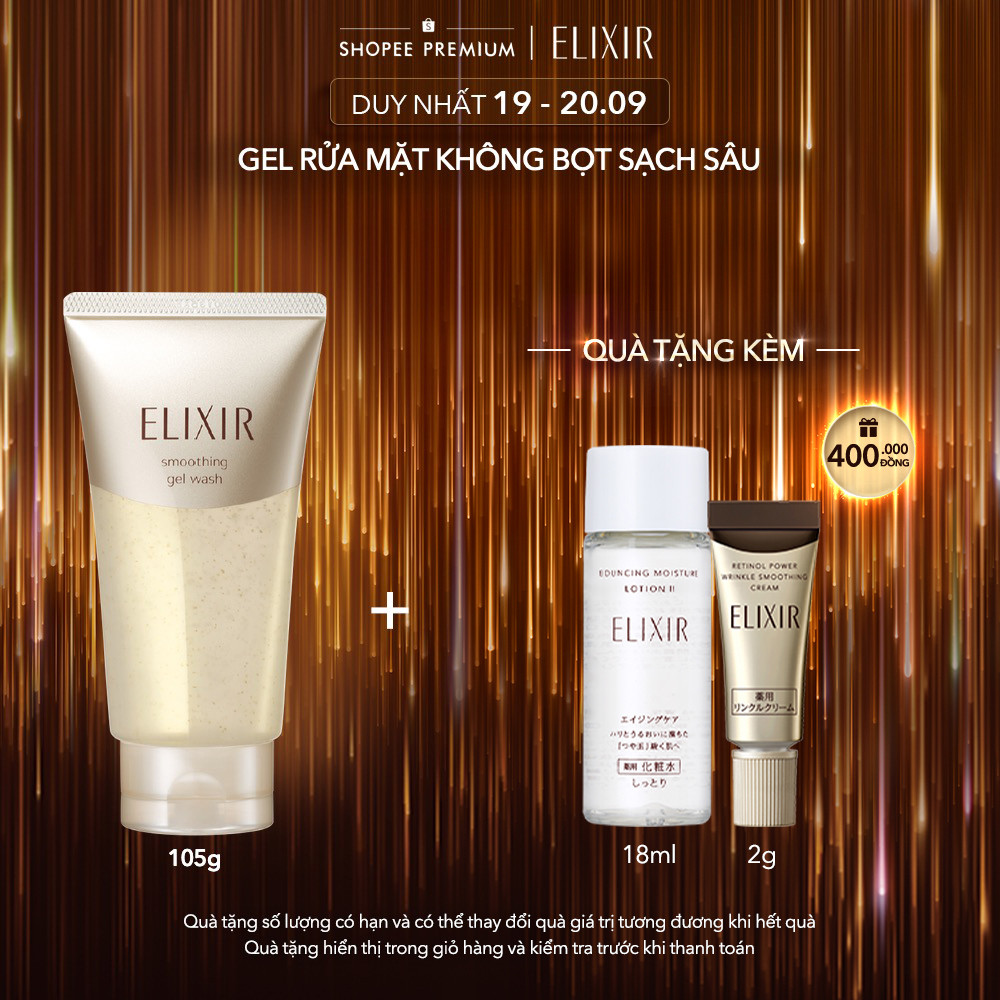 Gel rửa mặt ngăn ngừa lão hóa da Elixir Superieur Smoothing Gel Wash ...
