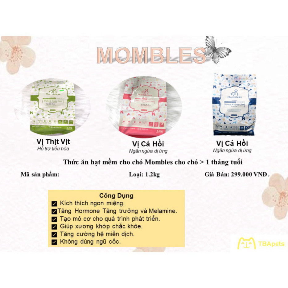 THỨC ĂN Hạt mềm cho chó Mombless 1,2kg (100g x 12 gói) | Shopee Việt Nam