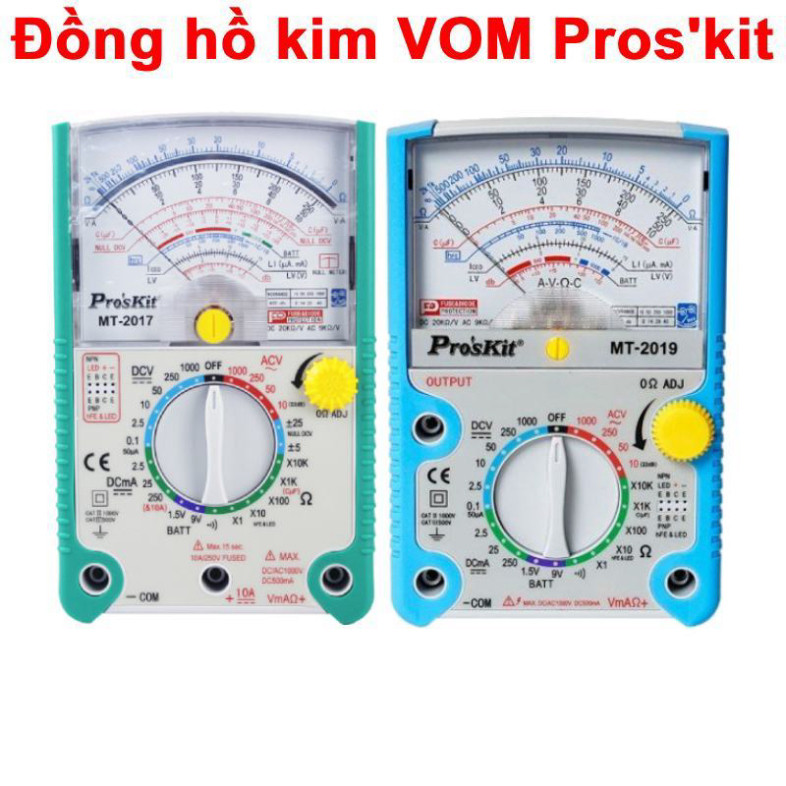 Đồng hồ vạn năng, đồng hồ kim đo điện VOM Pros'kit || | Shopee Việt Nam